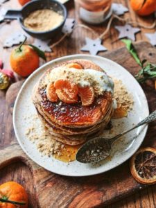 Fabulously Fluffy & Spicy Festive Gingerbread Pancakes